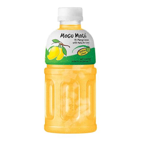 Mogu Mogu Mango Nata De Coco Juice 1082 Fl Oz 6 Bottles