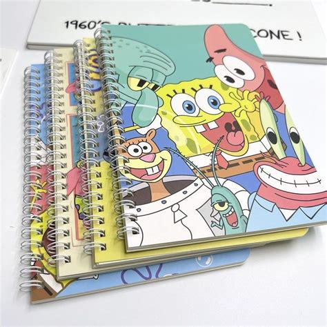 Notebook Ins High Value Spongebob Squarepants Notebook Cute Cartoon