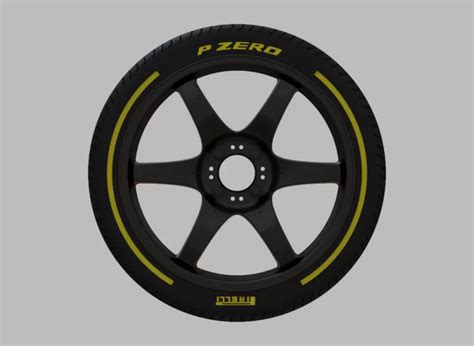 Miniature Konig Backbone Rim Tire 3D Print No Textures 3D