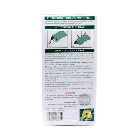 Agralan Pheromone Codling Moth Trap Refill For Apple And Pear