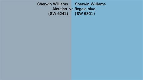 Sherwin Williams Aleutian Vs Regale Blue Side By Side Comparison