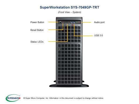 Supermicro美超微gpu高性能运算服务器sys 7049gp Trt