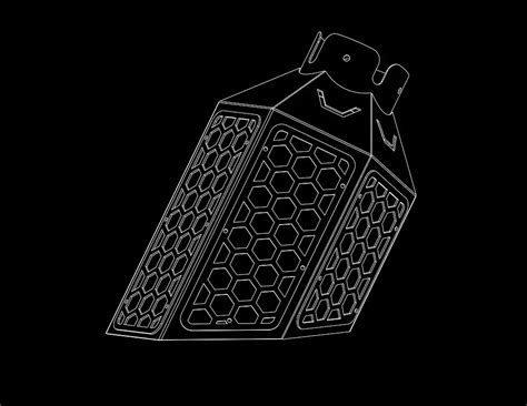 Inch Hexagon Exhaust Tip Honeycomb Overlays DXF FILE PACK VPE Design