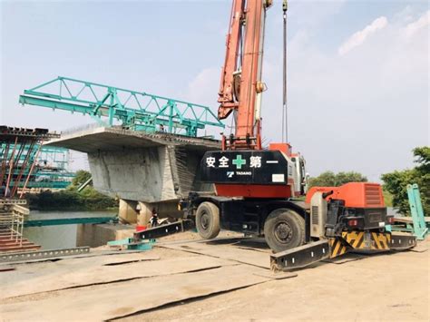 ตรวจสอบงานประกอบ Form Traveller Segment P3 สะพานข้ามแม่น้ำปราจีนบุรี กม 1 875 Lt Bansang1