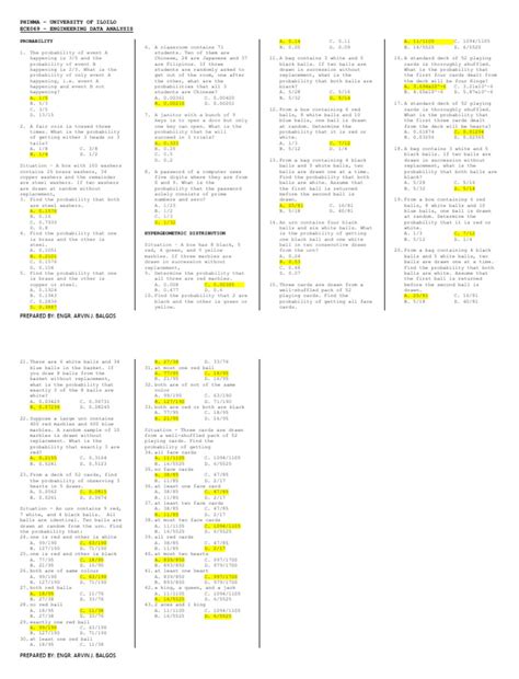 Ece069 Probability Hypergeometric Practice Pdf Probability