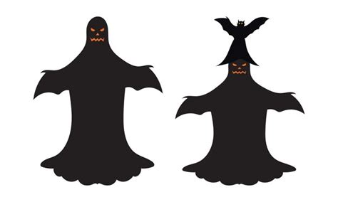 Premium Vector Cute Halloween Sheet Ghosts Vector Illustration Set
