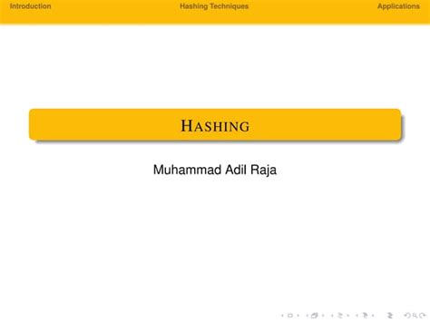 hashing and hash tables pdf databases computer software and applications
