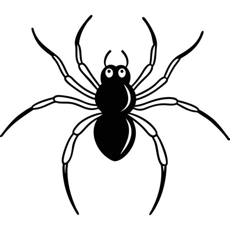 Black Spider Clipart 69776409 Vector Art At Vecteezy