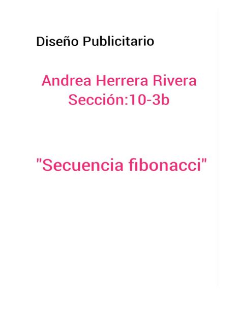 Fibonacci Pdf