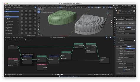 Modulate Intensity Of A Bevel Along A Loop Of Edges With Geometry Nodes