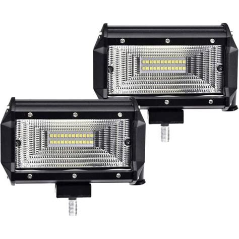X W LED Projecteur Phare de Travail Inch V V Imperméable IP Feux Antibrouillard LED