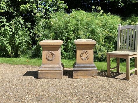 Large Terracotta Pedestal Ornate Vase With Impruneta Terracotta Masks