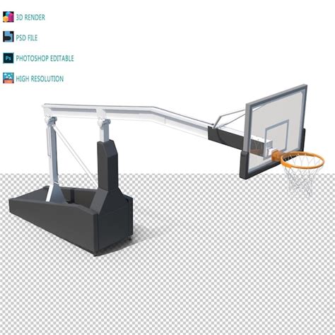 Premium Psd Basketballs Basket Net 3d Render Psd File
