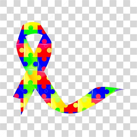 Elemento 3D Para Composição Laço Autismo PNG Transparente download Designi