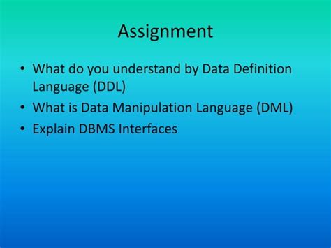 Adbms 7 Database Languages And Tools Pptx Databases Computer