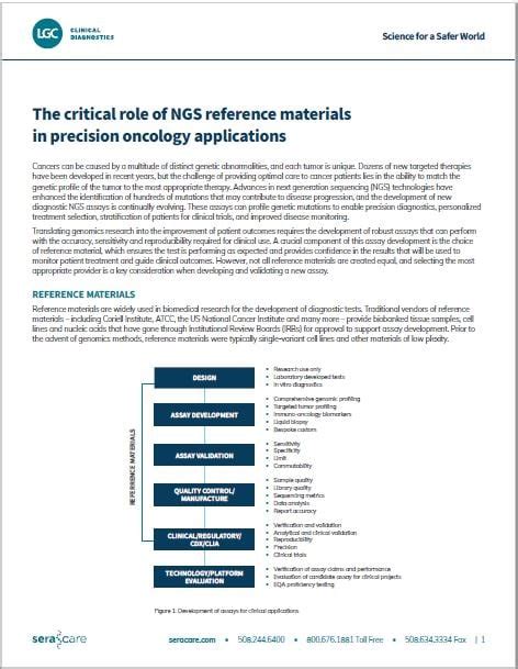 To Learn About The Critical Role Ngs Reference Materials Play In