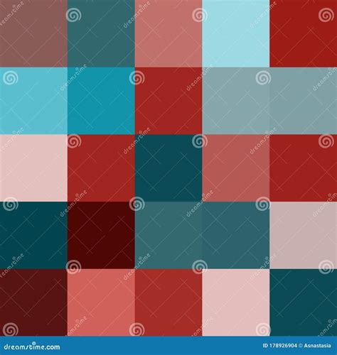 Simple Geometric Repeating Pattern With Colorful Squares Seamless Abstract Pattern With Shapes