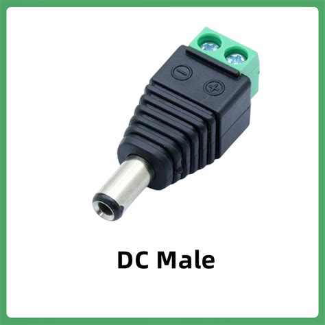 Male And Female Dc Socket Adapters Cctv Camera Power Supply Male And