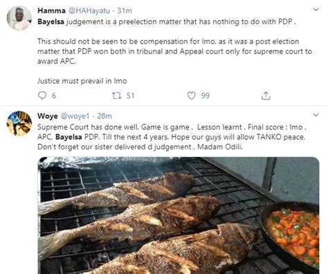 Nigerians React To Supreme Court Judgement Which Sacked David Lyon As