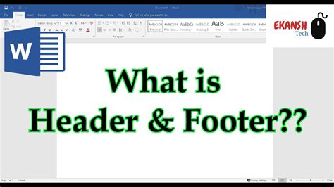 What Is Header And Footer In Hindi Tutorial 6 Youtube