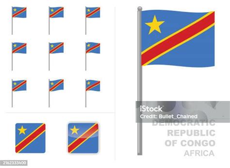콩고 민주 공화국 국기 국가 물결 치기 애니메이션 앱 아이콘 벡터 0명에 대한 스톡 벡터 아트 및 기타 이미지 0명 곡선 관광 Istock