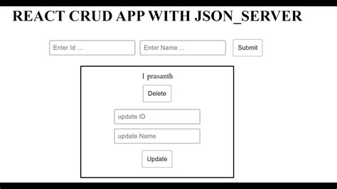 React CRUD APP With JSON SERVER Explained In TAMIL YouTube