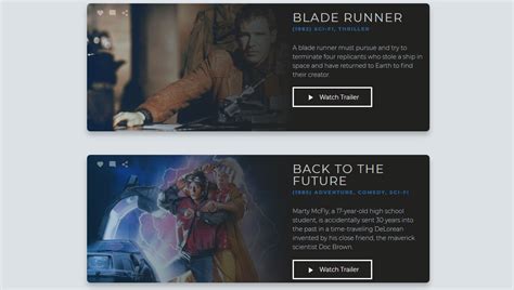 Movie Cards Webartdeveloper
