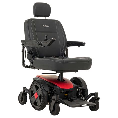 Pride Mobility Jazzy Evo 614 Group 2 Power Chair Red 18wx18 20d Adj Back