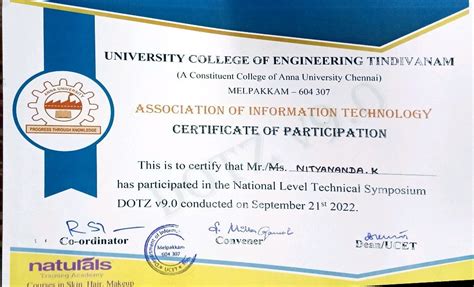 Nityananda Krishnamoorthy On Linkedin Arunaiengineeringcollege