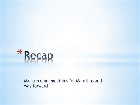 Ppt Recap Powerpoint Presentation Free Download Id 2565416