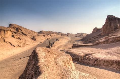 Dasht E Lut Desert Near Kerman Iran Stock Image Image Of Scenery
