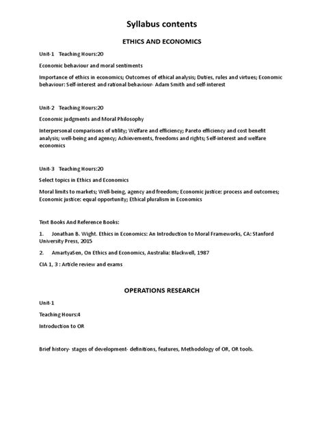 Syllabus Sem 3 Download Free Pdf Vector Autoregression