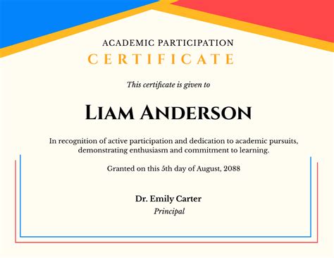 Free Summer Camp Participation Certificate Template To Edit Online