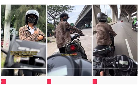 Viral Ojol Bantu Dorong Motor Mogok Pemuda Yang Mau Lamar Kerja