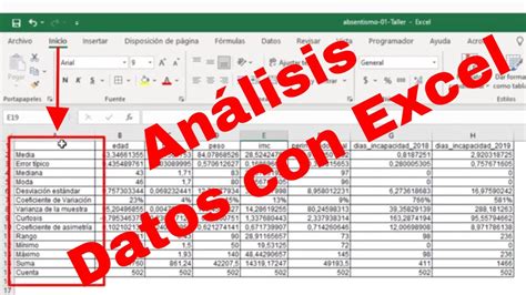 Herramienta Análisis de Datos con Excel YouTube