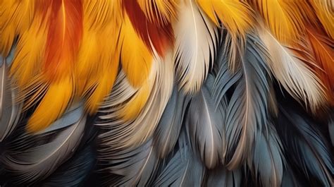 Avian And Poultry Plumage Texture Abstract Background Inspiration