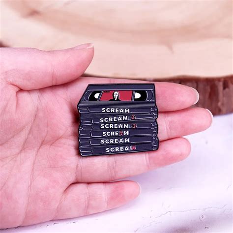 Scream Vhs Series Enamel Pin Distinct Pins