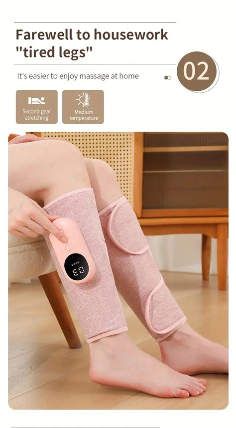 Leg Massager Calf Massager 3 3 Air Circulation Squeeze Temu