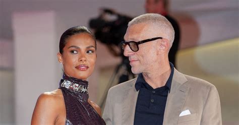 Tina Kunakey Et Son Mari Vincent Cassel à La Projection Du Film Athena