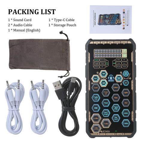 Live Handheld Cool Labas Portable Dsp Effect Device Mixer Voice Audio