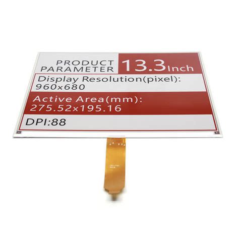 13 3 Inch E Paper EPD Monitor Display 960 680 For Red Black White Big E Ink Display