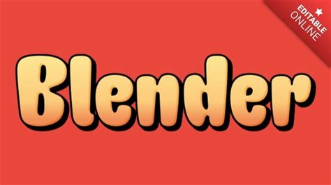 Blender Groovy Psychedelic Retro Text Effect Generator