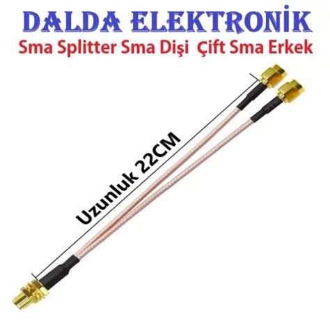 Sma Splitter Sma Dişi Çift Sma Erkek Konnektör Sma Erkek Çift Sma