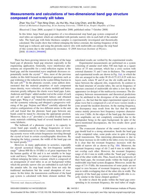 Pdf Measurements And Calculations Of Two Dimensional Band Gap
