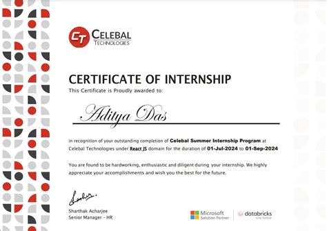 Reactjs Celebaltechnologies Internship Techjourney