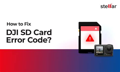 How To Fix Dji Sd Card Error Codes