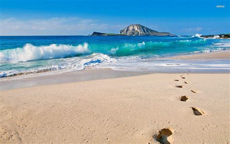 Footprints In The Sand Wallpapers Wallpaper Cave