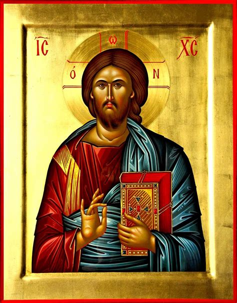 Jesus Christ Pantocrator Mark The Evangelist Greek Icons Catholic