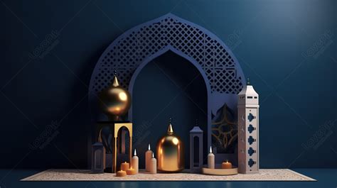 3d 렌더링의 아랍어 이슬람 연단 Eid Fitr 및 라마단 축하를 위한 완벽한 배경 연단 배경 라마단 배경 라마단 세일 배경 이미지 Hd 연단 라마단 라마단