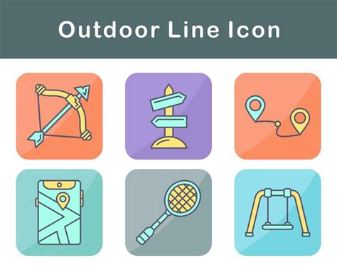 Outdoor Vector Icon Set 20650581 Vector Art At Vecteezy
